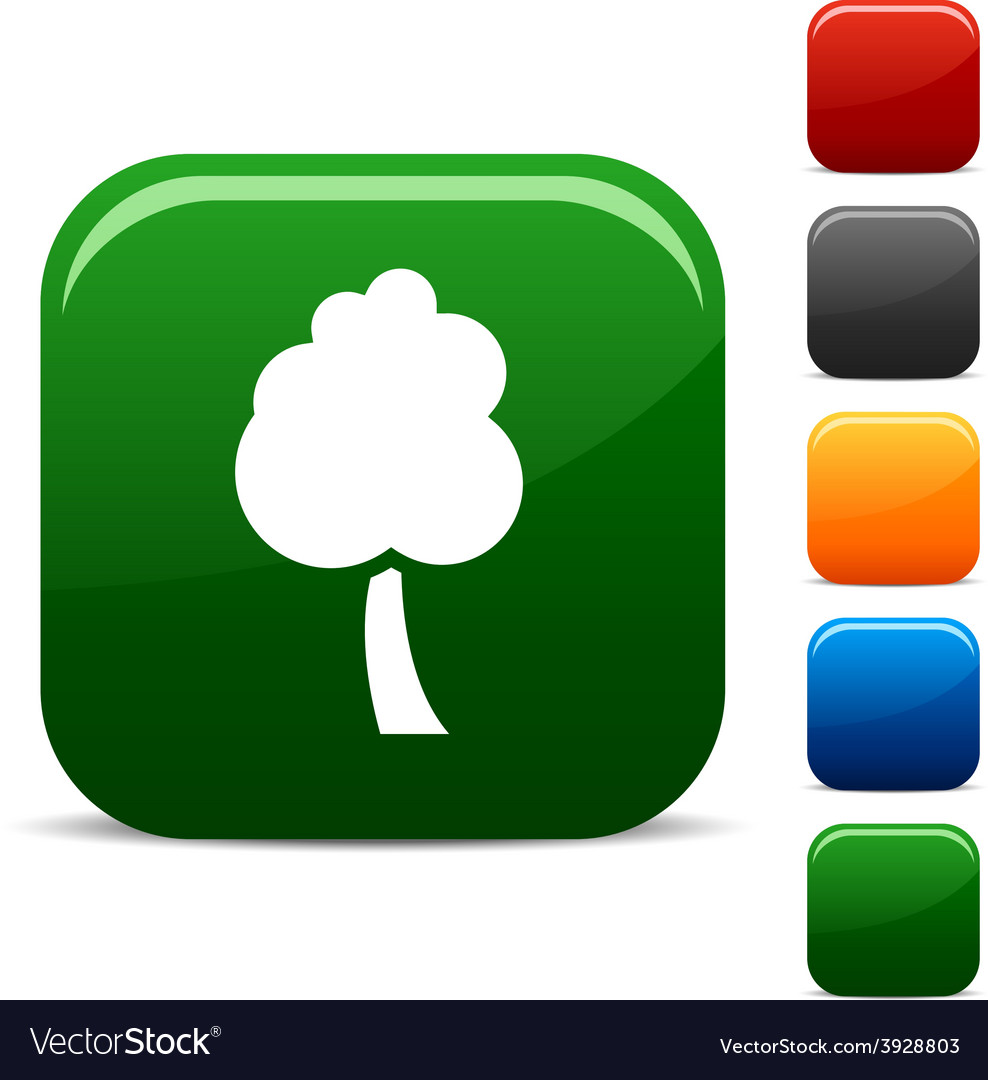 Tree icons Royalty Free Vector Image - VectorStock