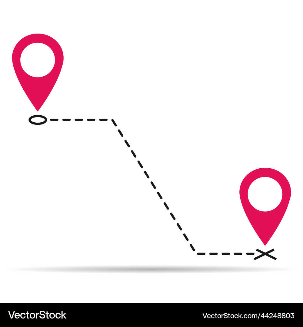 We have moved announcement design shadow location Vector Image