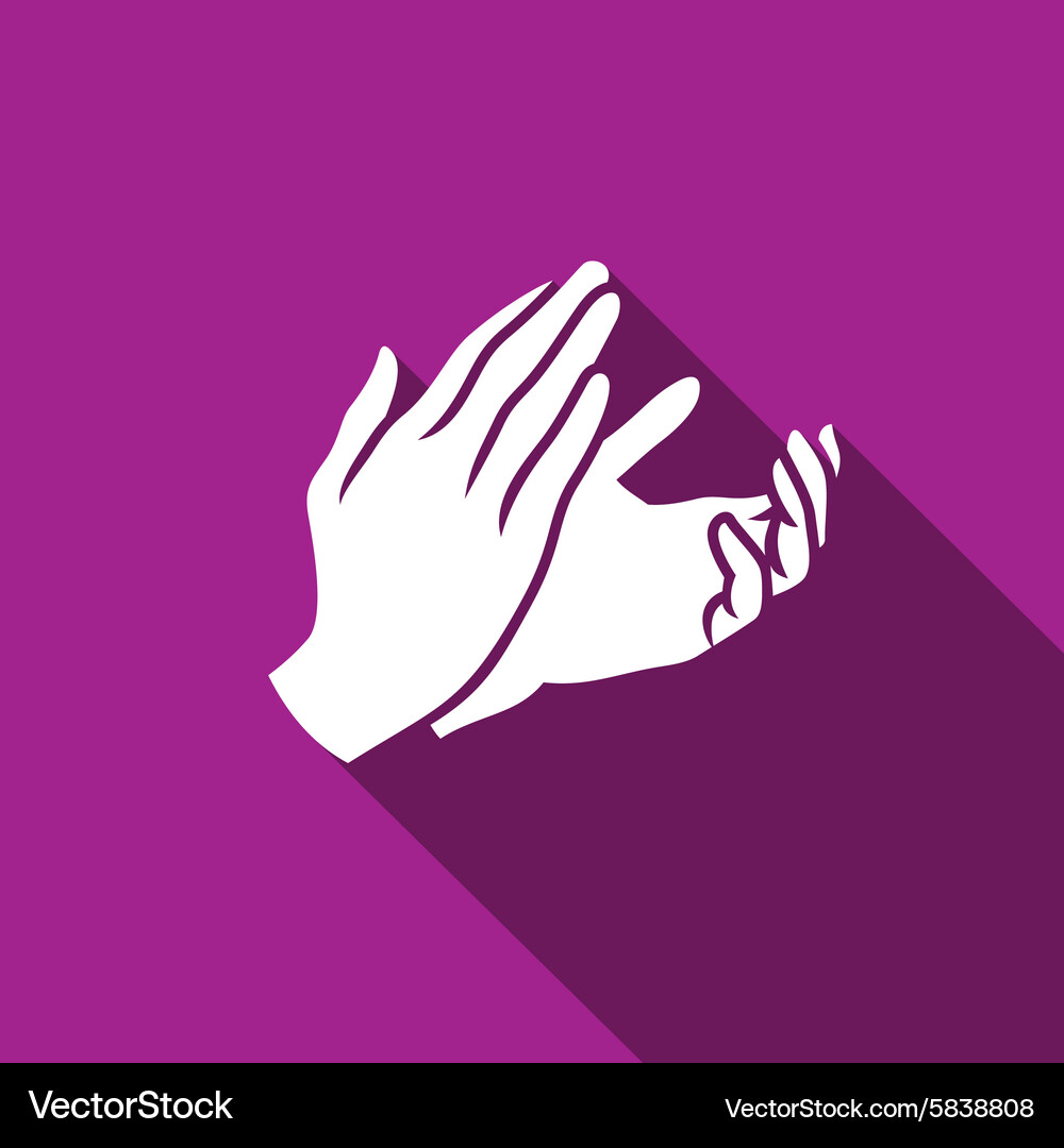 Applause clapping icon Royalty Free Vector Image
