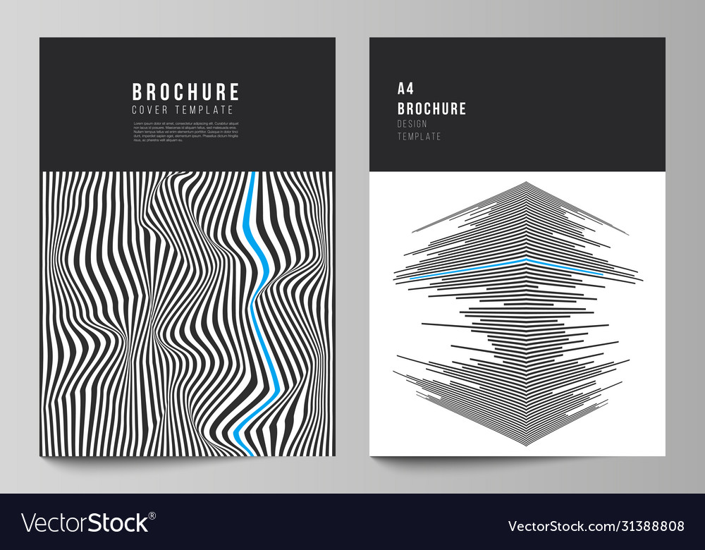 Layout a4 format modern Royalty Free Vector Image