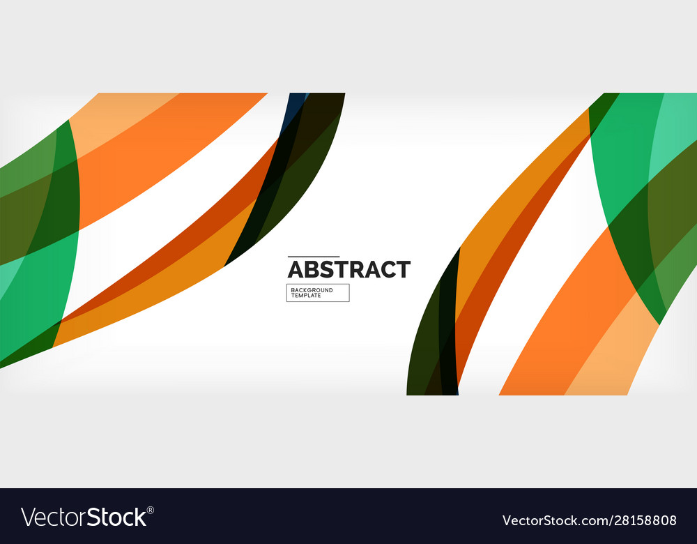 Linear wave web template Royalty Free Vector Image