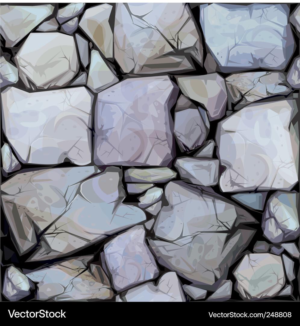 Seamless texture of stones Royalty Free Vector Image