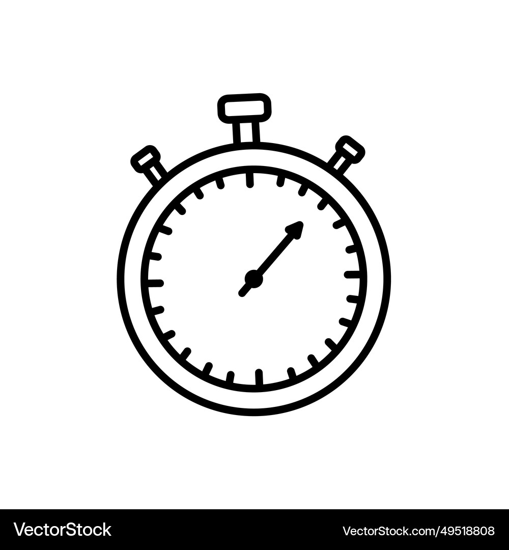 Stopwatch isolated on a white background Vector Image
