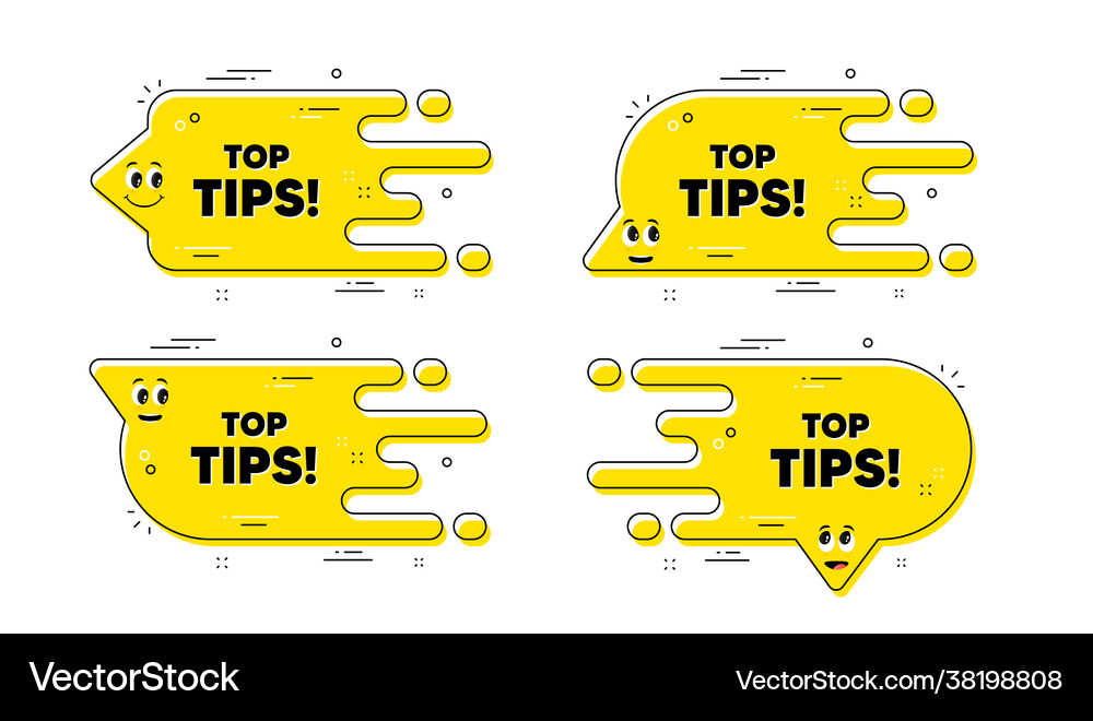 Top tips symbol education faq sign Royalty Free Vector Image