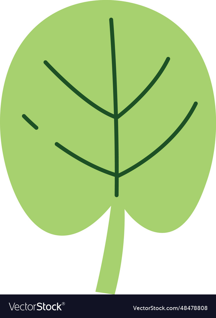 Tree leaf icon Royalty Free Vector Image - VectorStock
