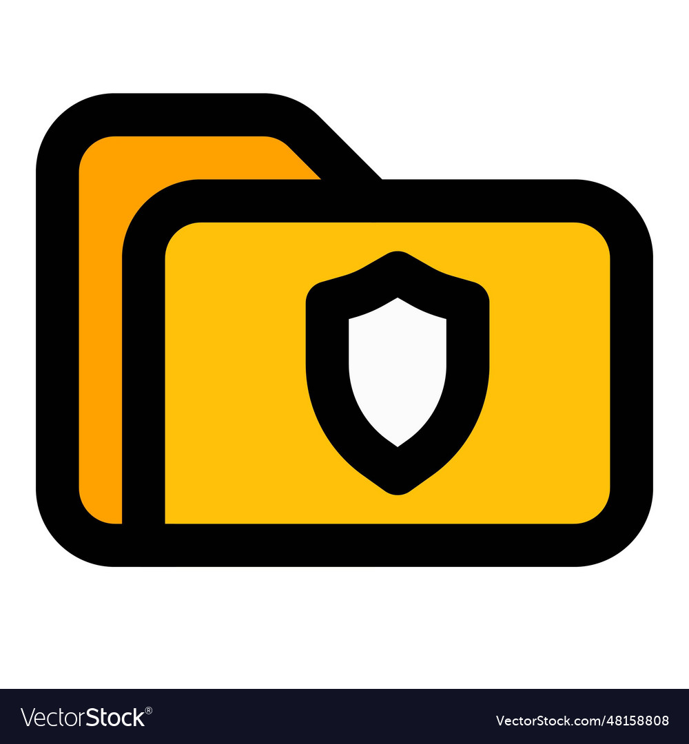 Use password to encrypt data in the folder Vector Image