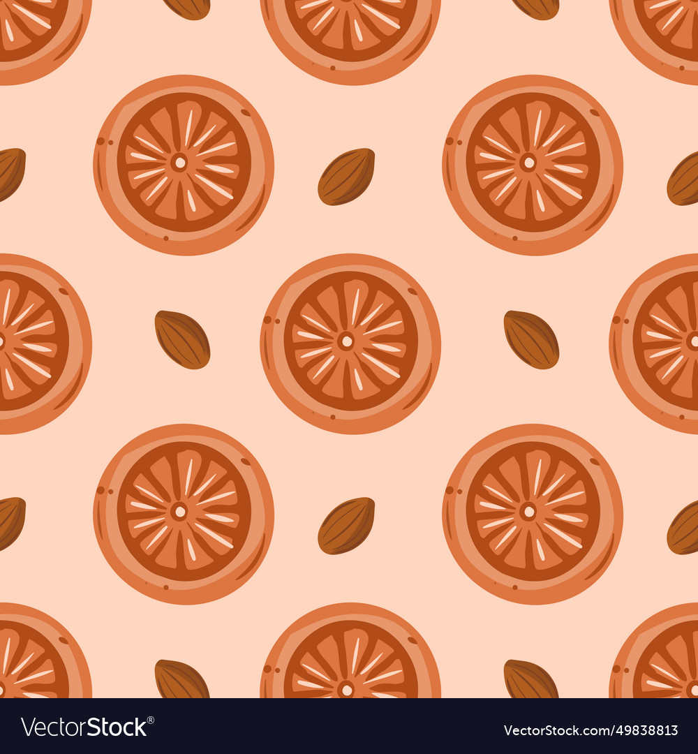 Seamless pattern with sweets the cookie pattern Vector Image
