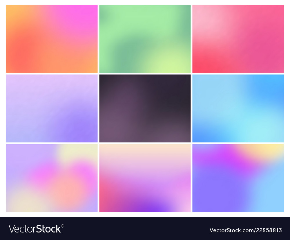 Set color gradient backgrounds Royalty Free Vector Image