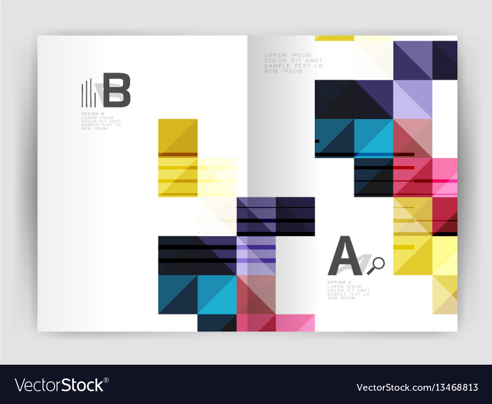 Square template background Royalty Free Vector Image