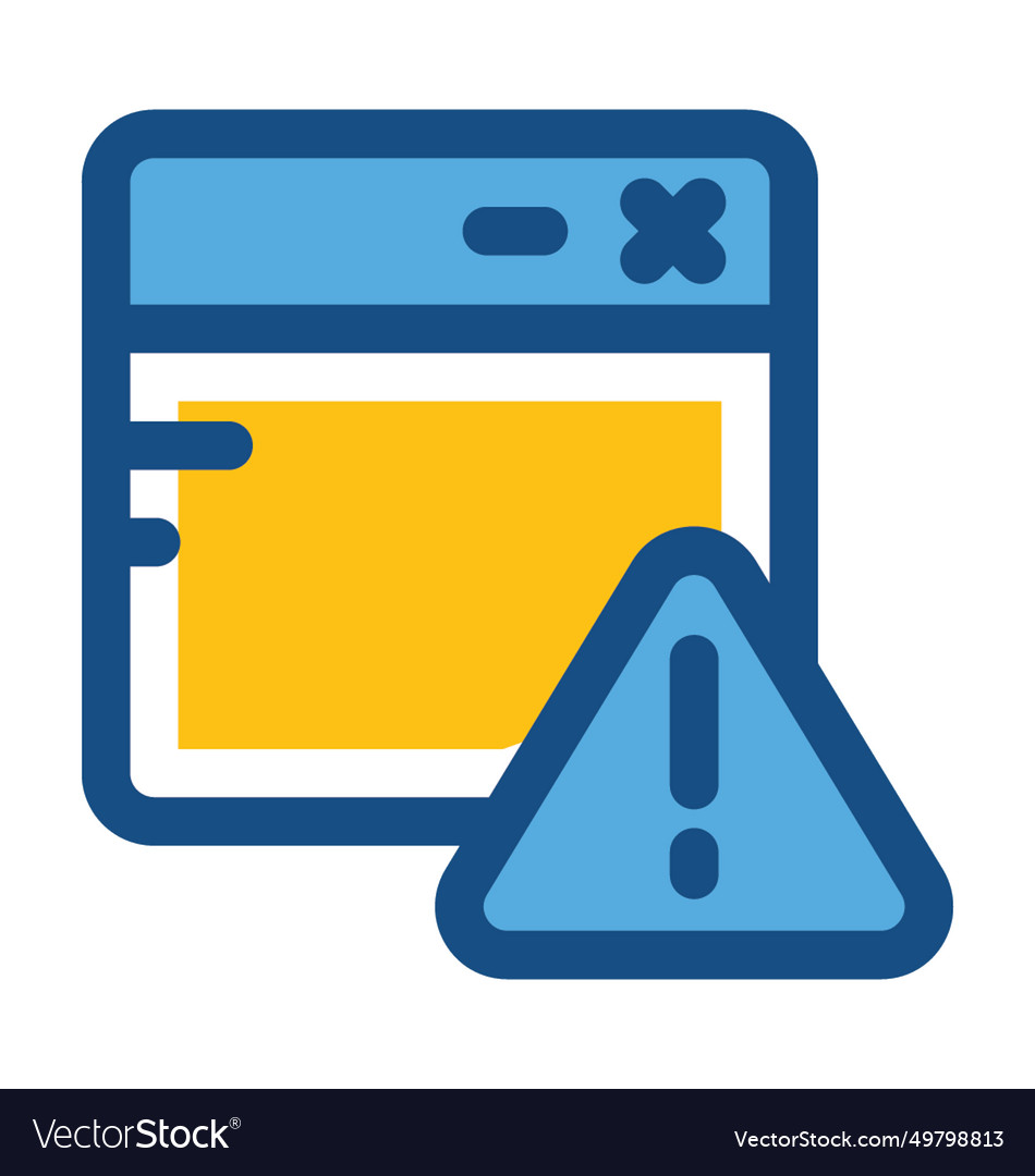 Web alert icon Royalty Free Vector Image - VectorStock