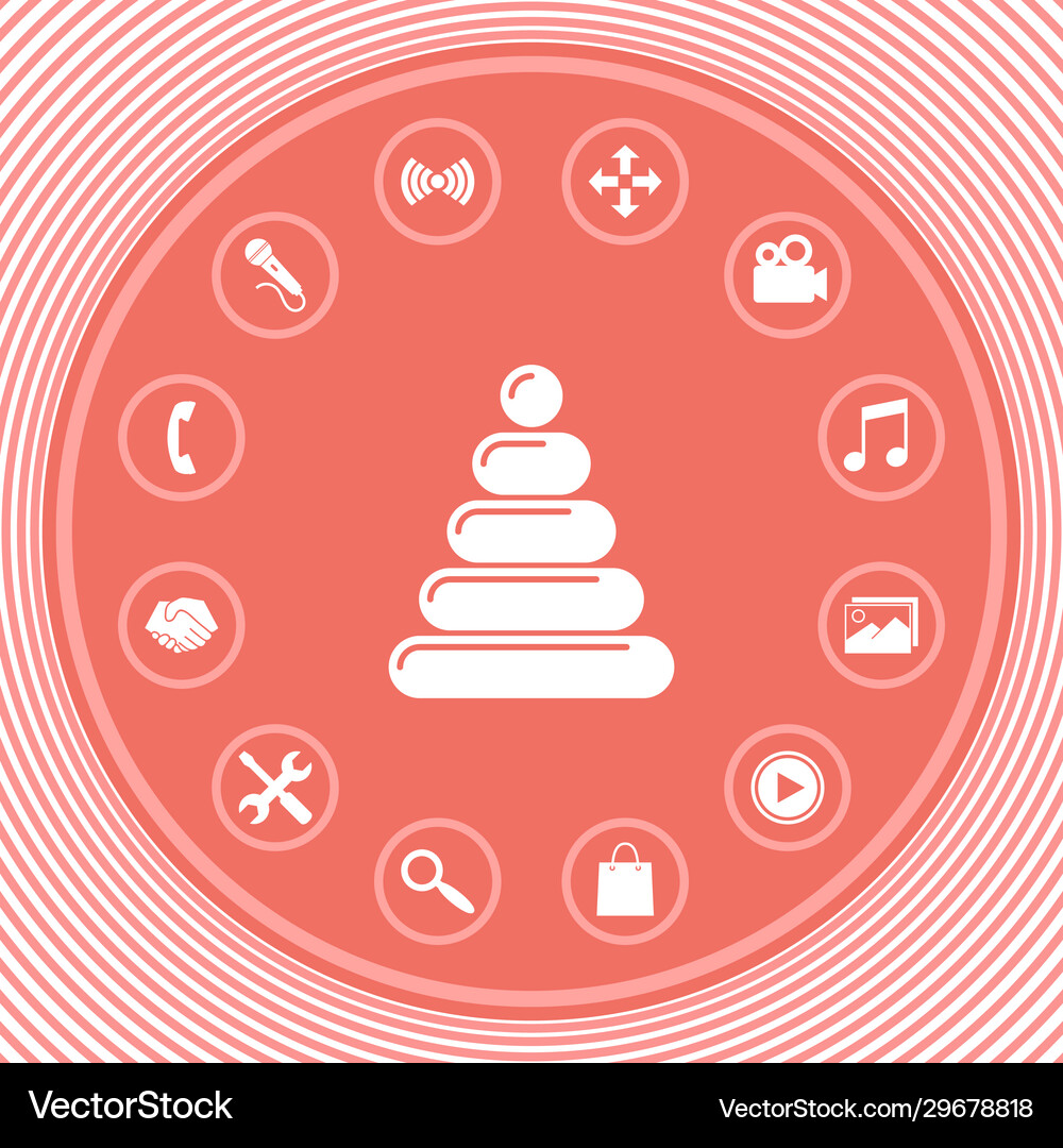 Children toy icon graphic elements for your design