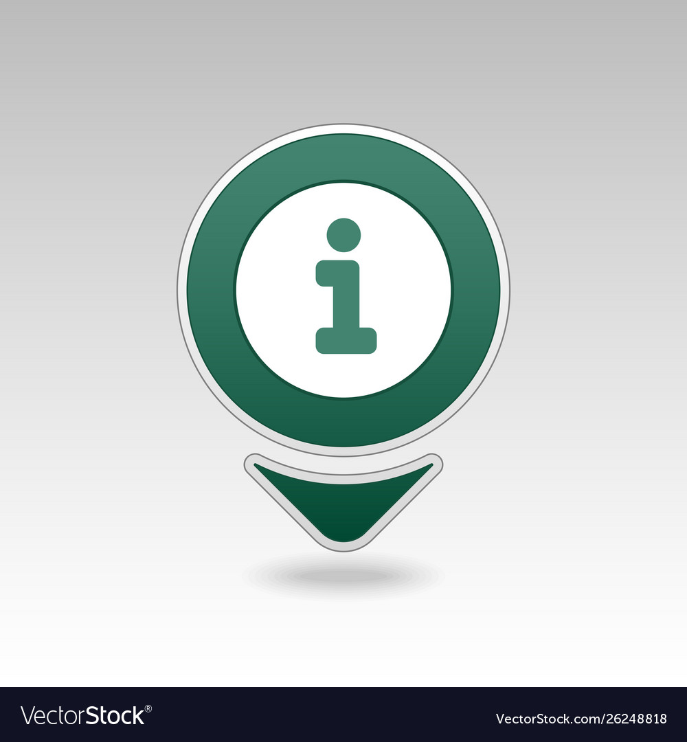 Information pin map icon map pointer map markers Vector Image