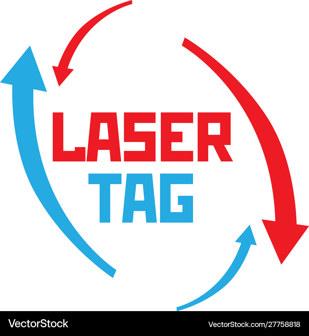 Logo for laser tag and airsoft Royalty Free Vector Image