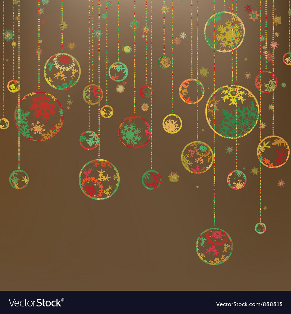 Retro christmas template Royalty Free Vector Image