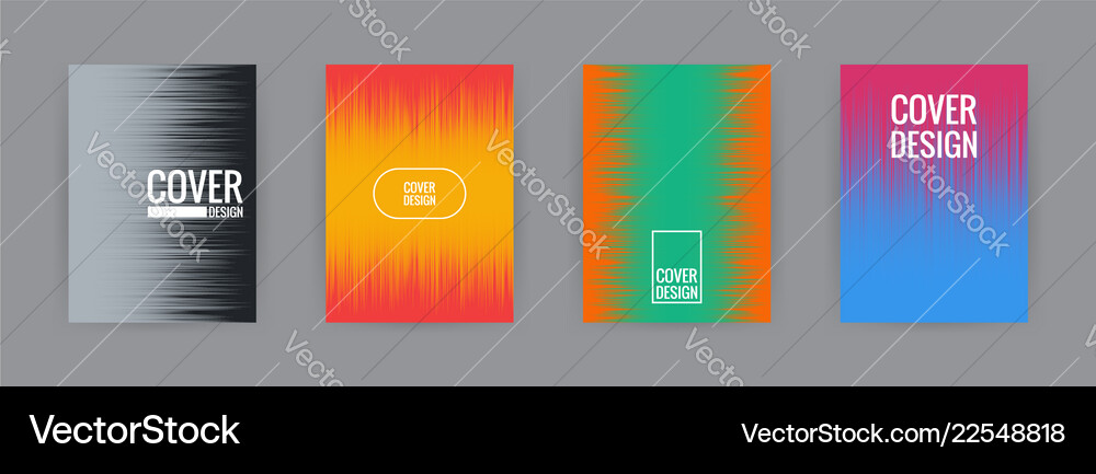 Set of cover background design template Royalty Free Vector