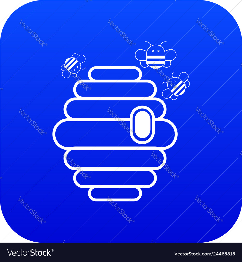 Swarm icon blue Royalty Free Vector Image - VectorStock