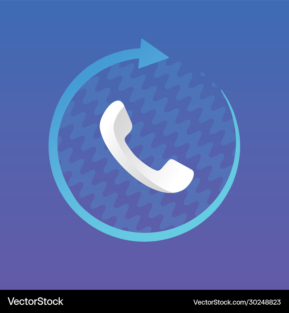 Call recorder logo and icon isolated Royalty Free Vector