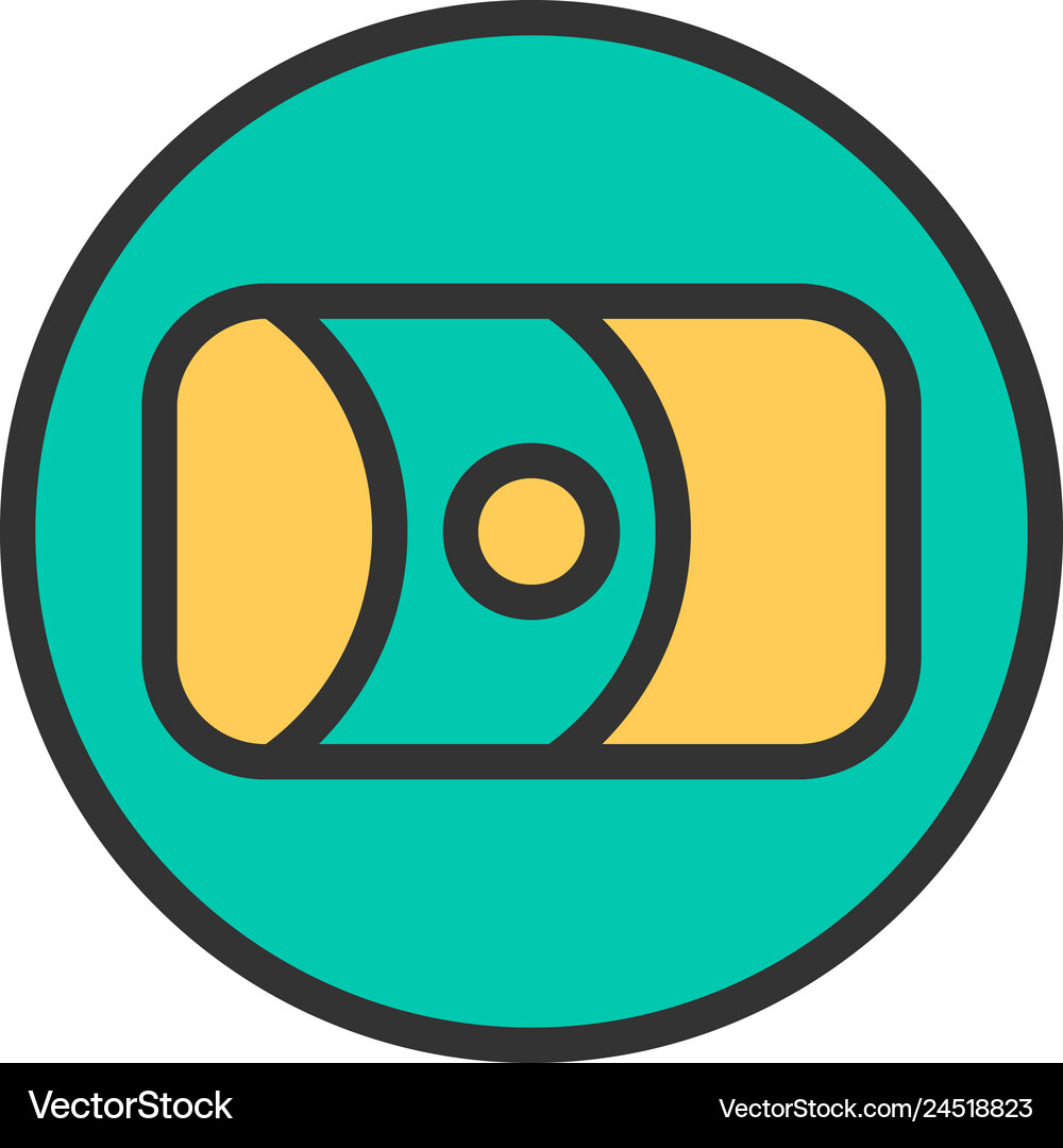 Camera flash icon design photography and video Vector Image