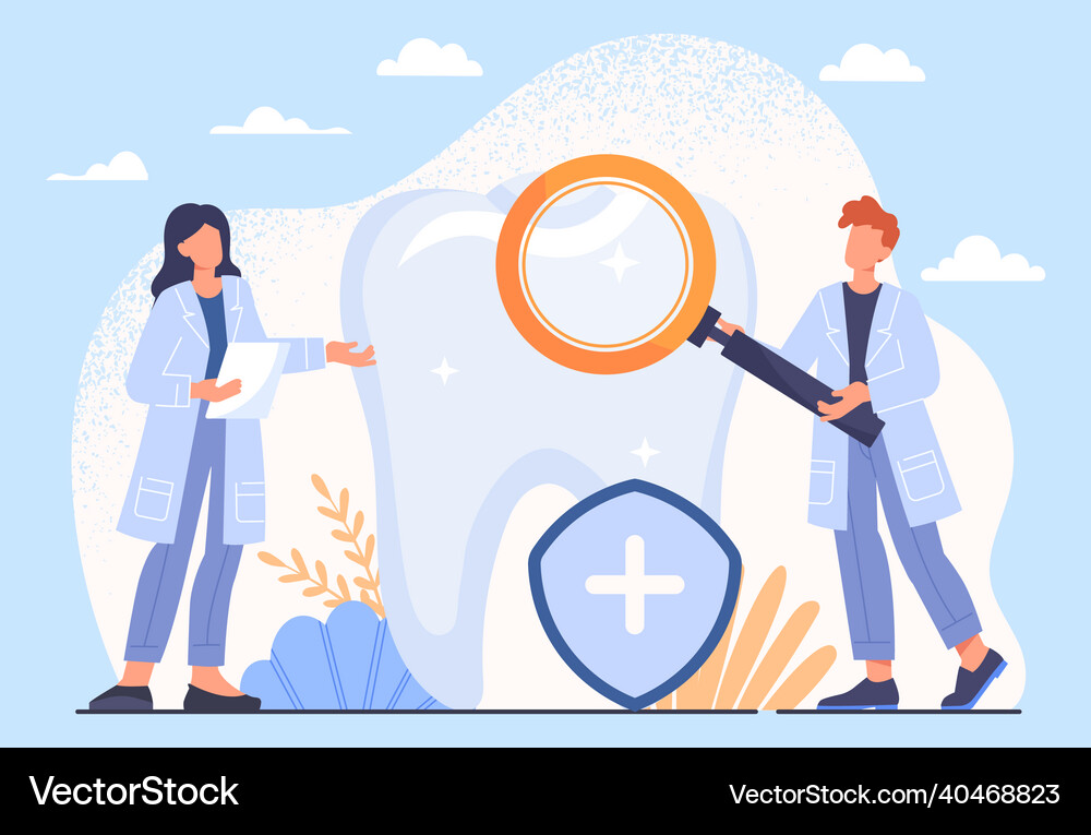 Concept of dental Royalty Free Vector Image - VectorStock