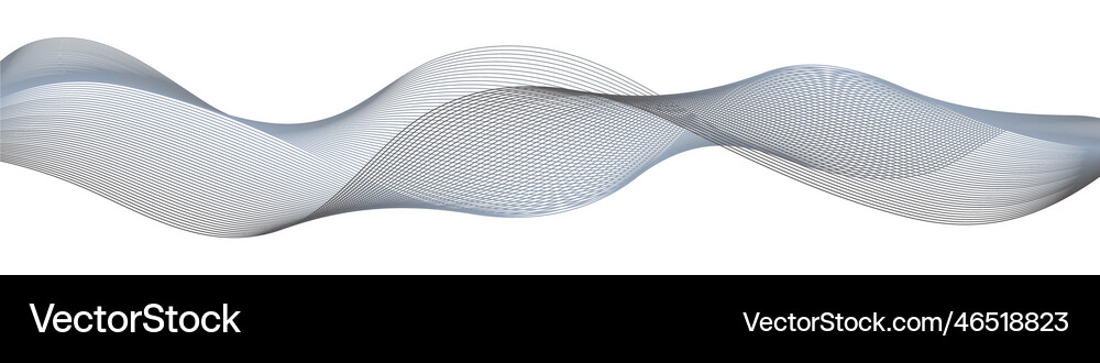 Dynamic Gray Wave Swirl Royalty Free Vector Image