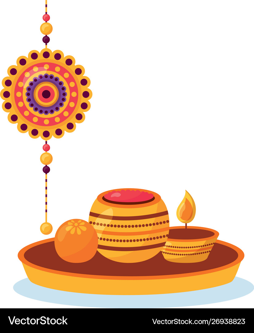 Isolated raksha bandhan design Royalty Free Vector Image