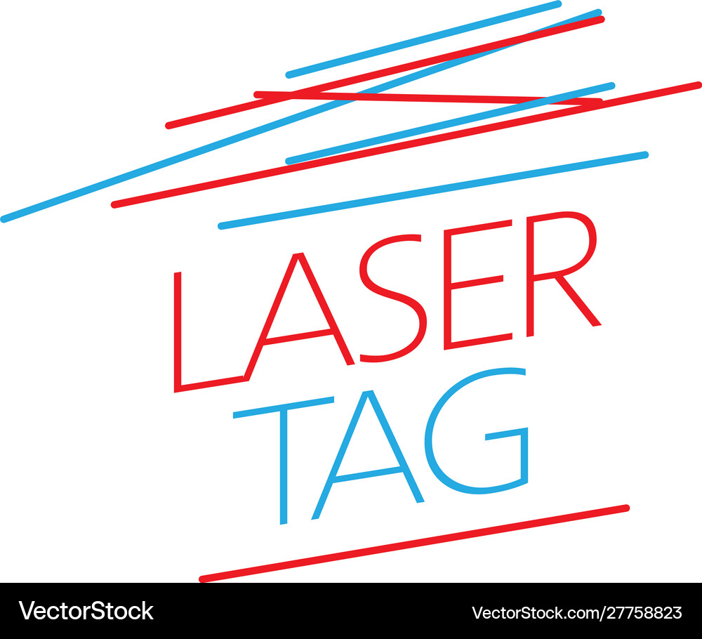 Logo for laser tag and airsoft Royalty Free Vector Image
