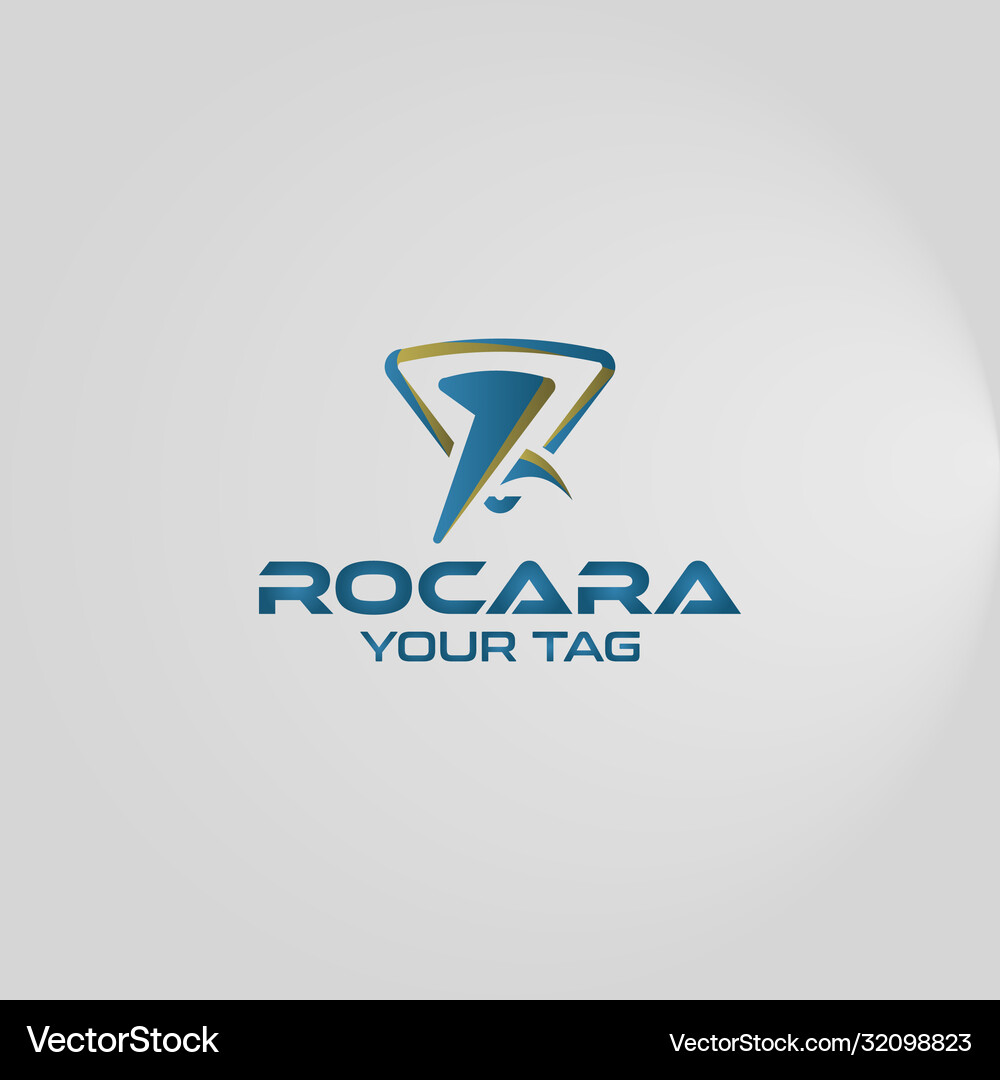 Modern and simple letter r logo design Royalty Free Vector