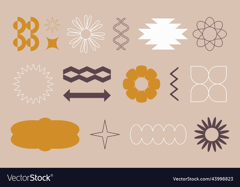 Set of simple geometric design elements Royalty Free Vector Set of simple geometric design elements Royalty Free Vector