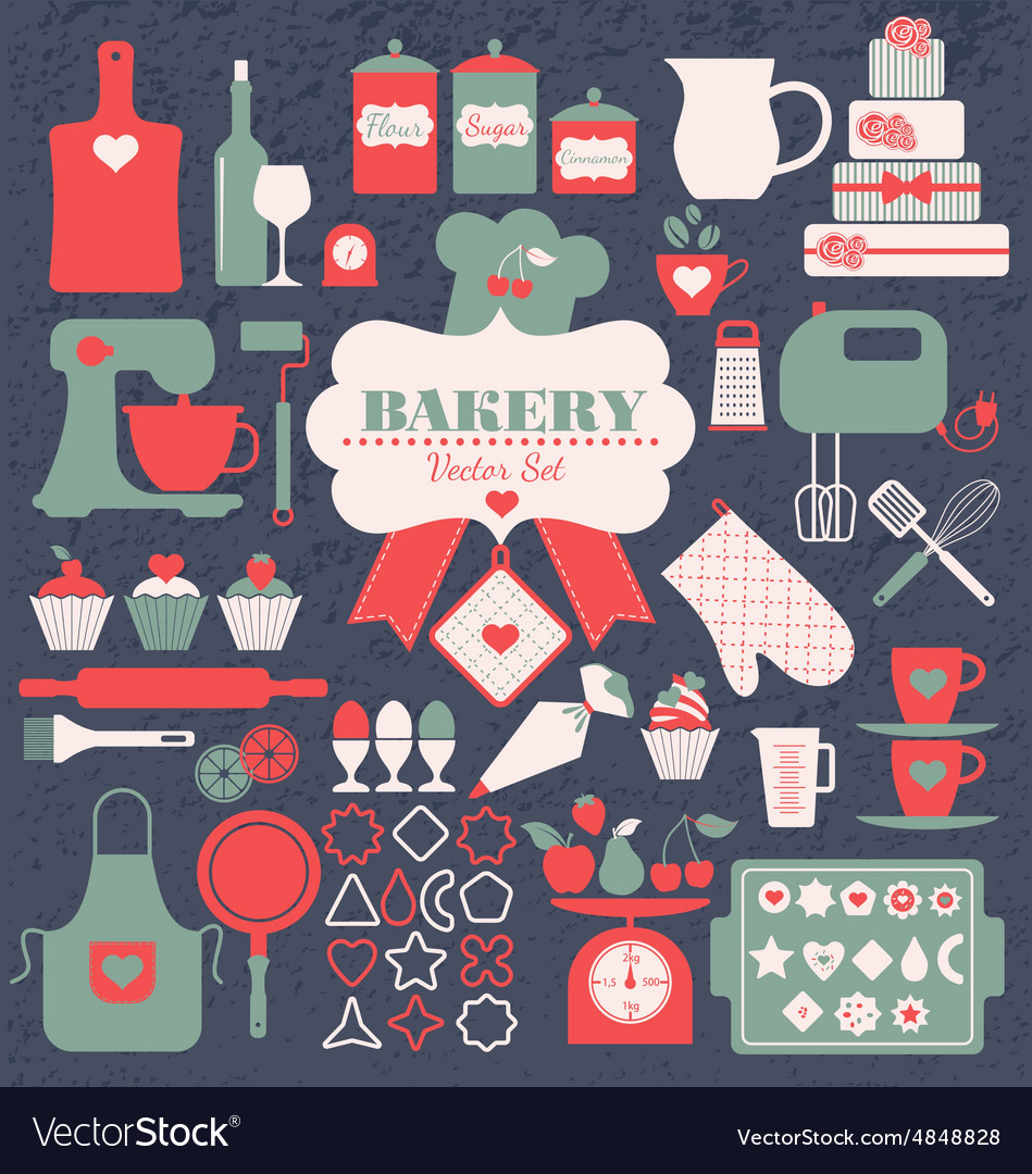 Bakery background Royalty Free Vector Image - VectorStock