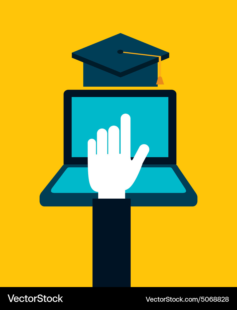 E-learning concept Royalty Free Vector Image - VectorStock