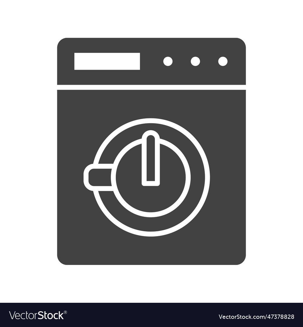 Washing program icon image Royalty Free Vector Image