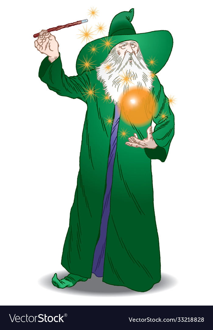 Wizard Royalty Free Vector Image - VectorStock