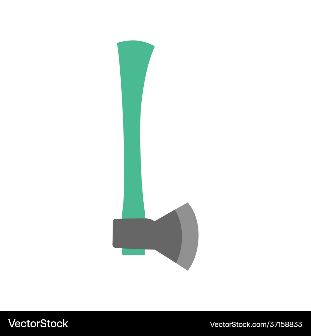 Ax isolated on white background gardening tool Vector Image