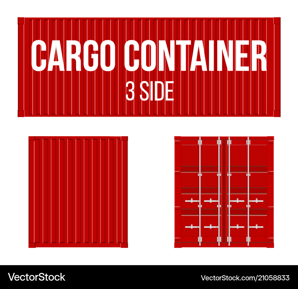 Creative of sea freigh cargo Royalty Free Vector Image