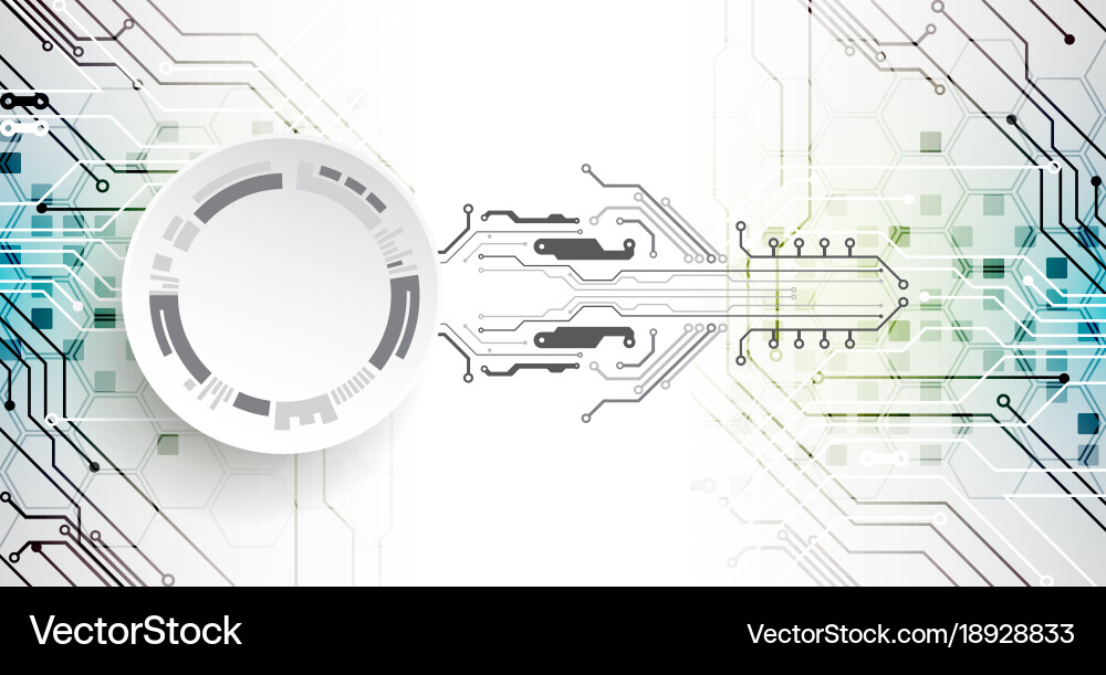 Hi-tech digital technology and engineering theme Vector Image
