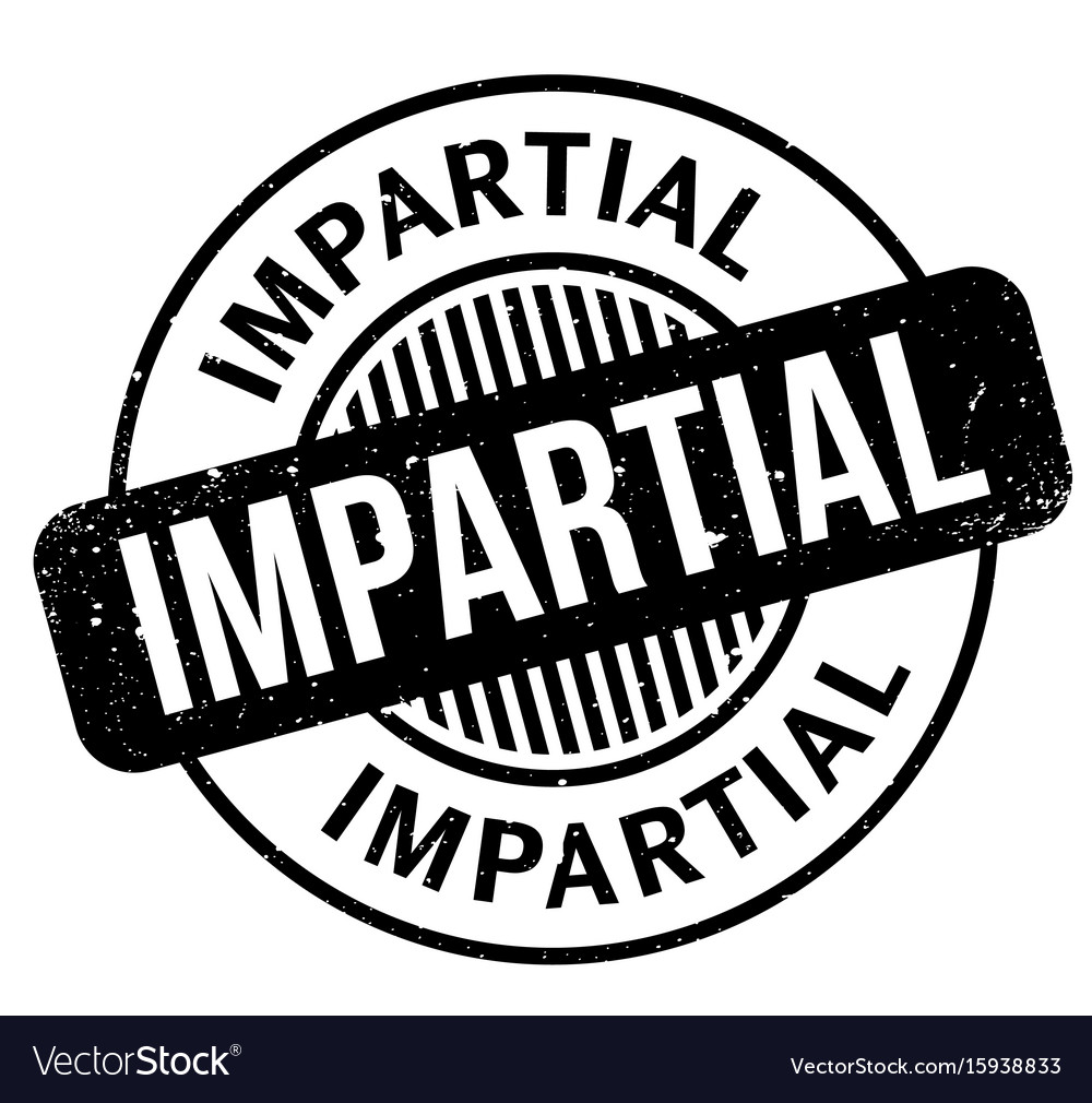 Impartial rubber stamp Royalty Free Vector Image