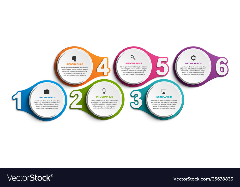 Infographic design organization chart template Vector Image