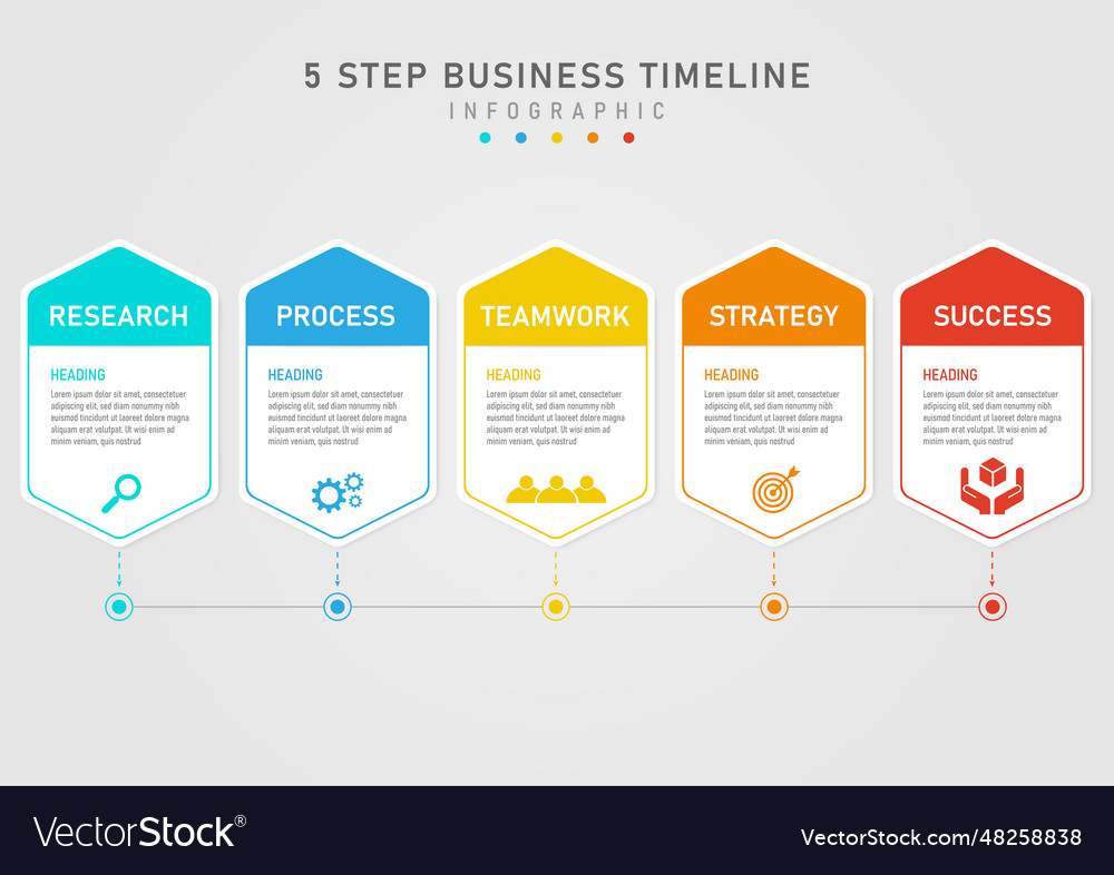 5 step business plan038 Royalty Free Vector Image