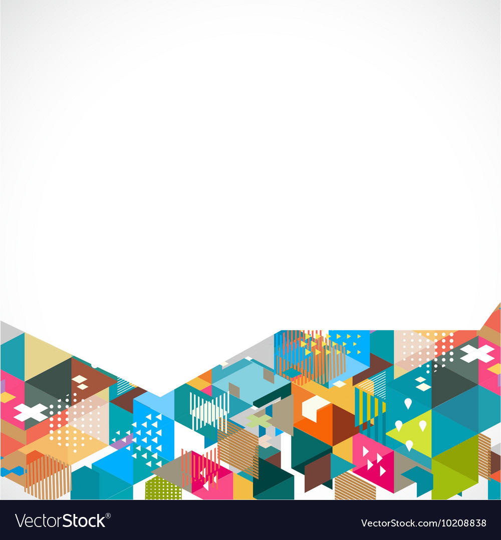 Abstract colorful and creative geometric Vector Image