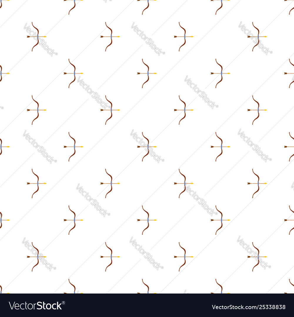 Archery pattern seamless Royalty Free Vector Image