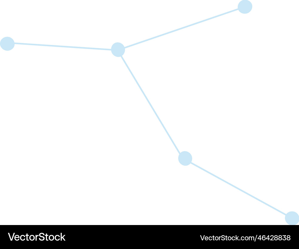 Constellation astronomy science Royalty Free Vector Image