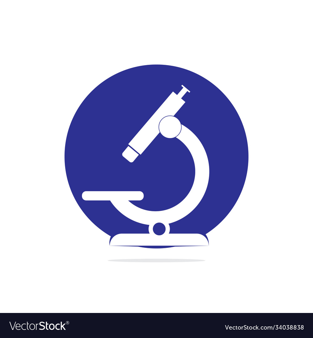 Microscope logo Royalty Free Vector Image - VectorStock