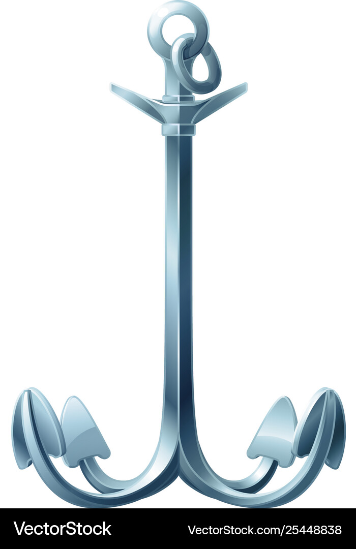 Sea maritime icon anchor Royalty Free Vector Image