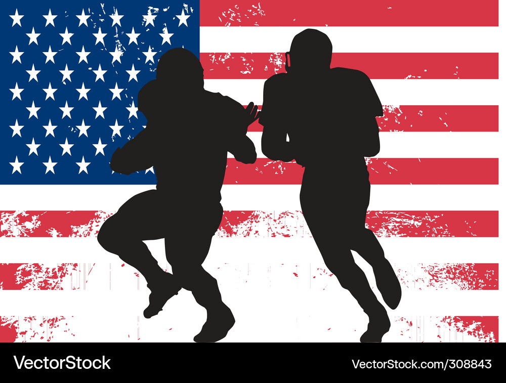 American football Royalty Free Vector Image - VectorStock