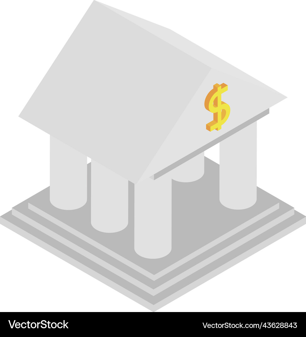 Bank money icon Royalty Free Vector Image - VectorStock