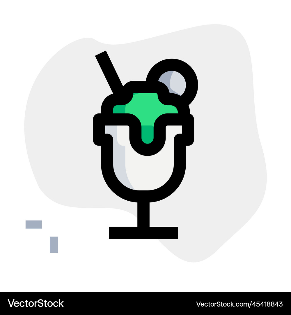 Cool refreshing multiflavored granita cocktail Vector Image