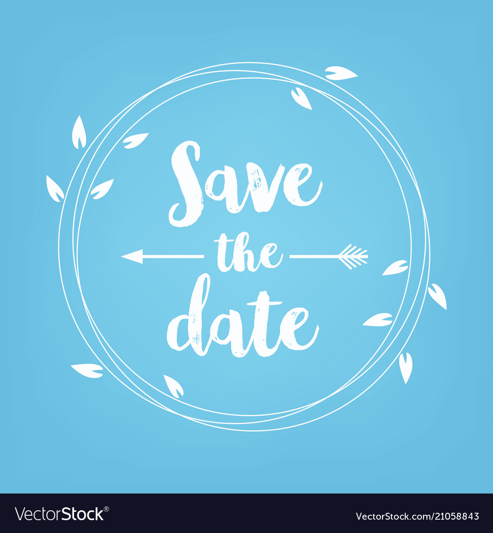 Creative save date Royalty Free Vector Image - VectorStock