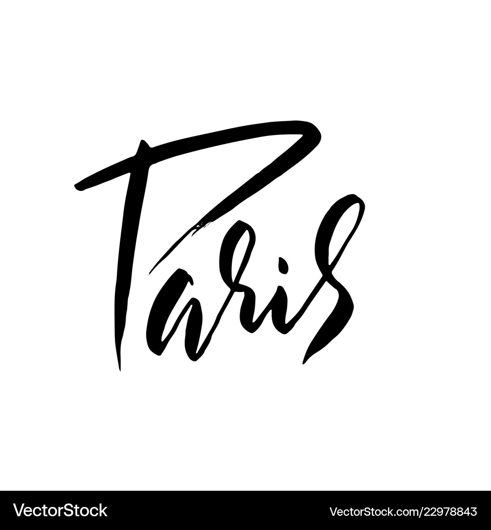 Handwritten modern brush lettering poster Vector Image
