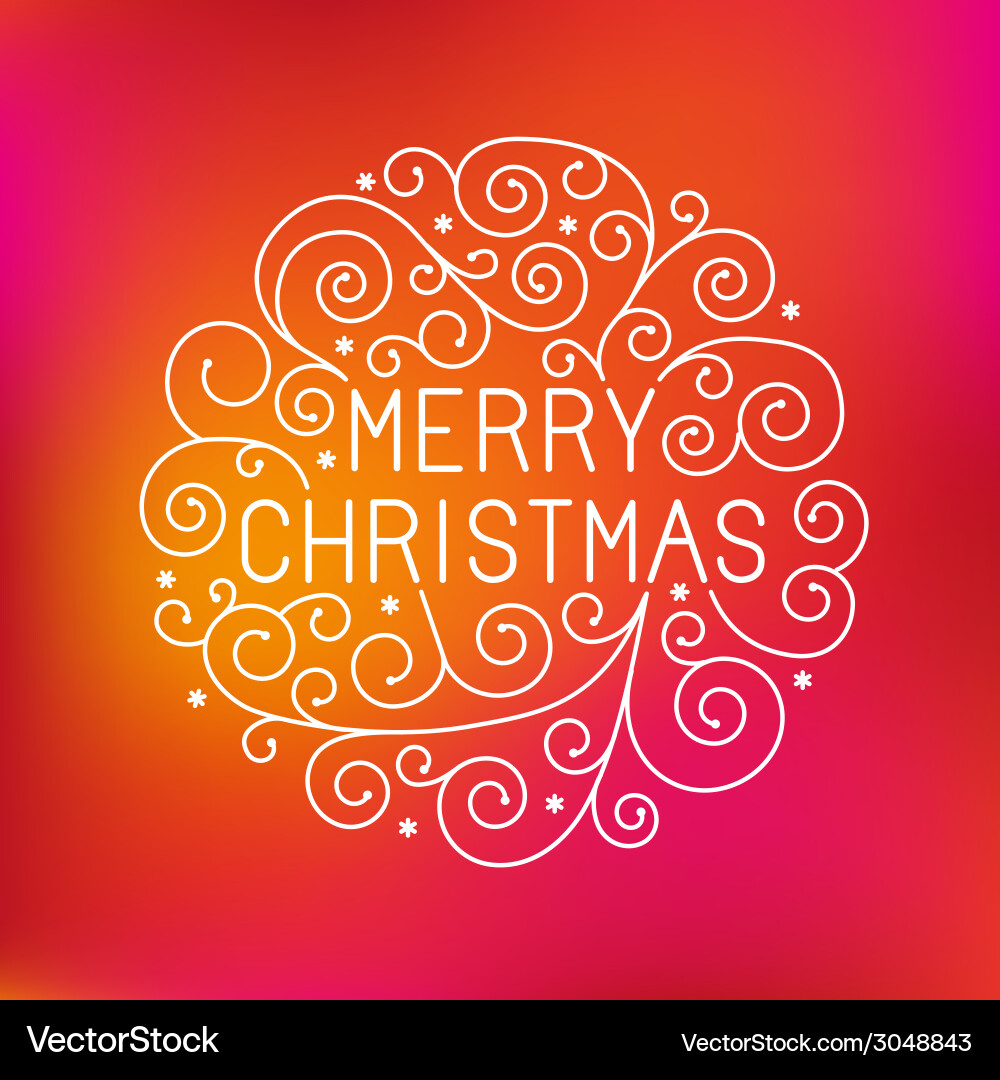Merry christmas greeting card Royalty Free Vector Image
