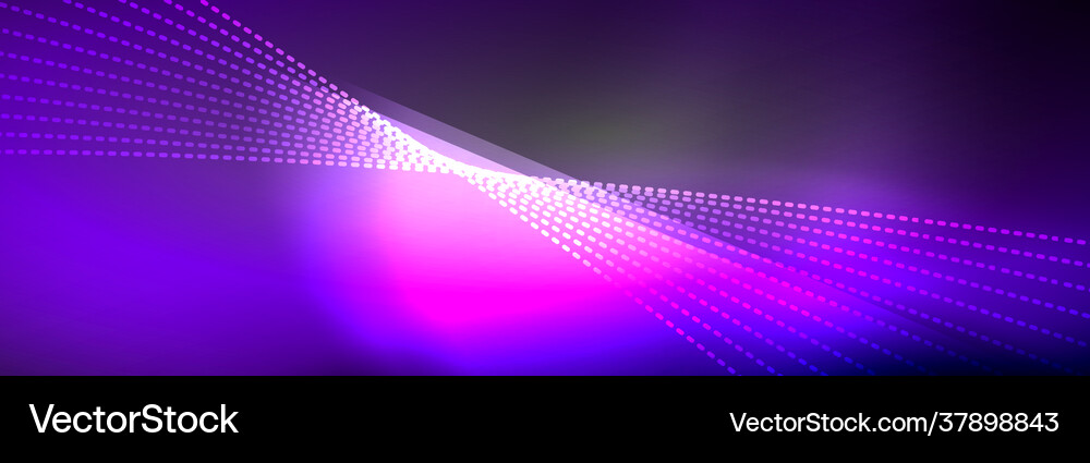 Neon shiny color background with light glowing Vector Image